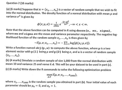 Solved Question Marks A Marks Suppose That Chegg