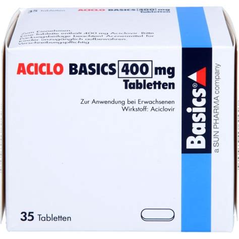 Aciclo Basics 400 Mg Tabletten 35 St Besamex