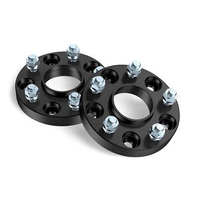 25mm 1 Hubcentric Black Wheel Spacers 5x1143 641 12x15 For