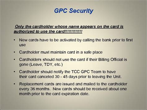 Government Purchase Card Gpc Program Us Army