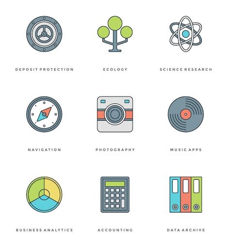 Premium Vector Flat Line Simple Icons Set Thin Linear Stroke Vector Essentials Objects Symbols