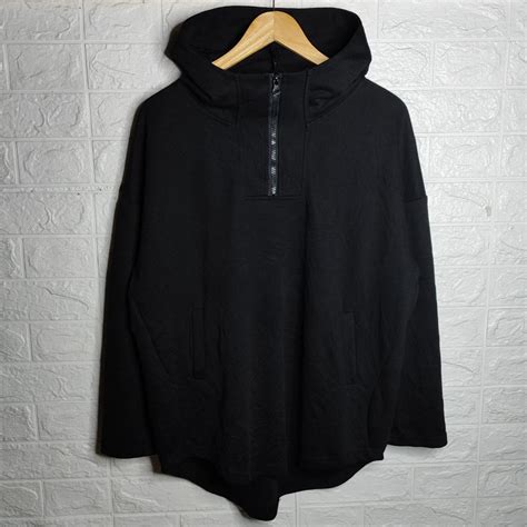 Quarter Zip Hoodie Jacket Black Womens Fashion Coats Jackets And