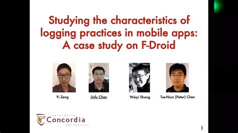 Studying The Characteristics Of Logging Practices In Mobile Apps A Case Study On F Droid YouTube