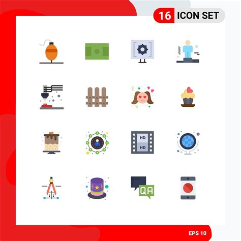 Stock Vector Icon Pack Of 16 Line Signs And Symbols For Plastic Printing Help Explanation