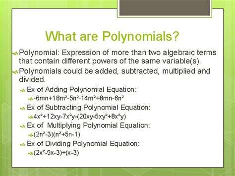 Real Life Examples On Adding And Multiplying Polynomials