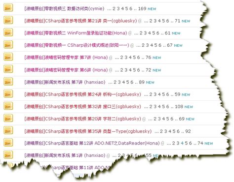 推荐几个Asp net初学者的视频教程去处 Hello Aspnet 博客园