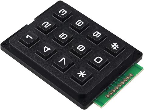 Jopto 5pcs 4×3 Matrix Array 4 X 3 12 Switch Keypad Keyboard Module 12
