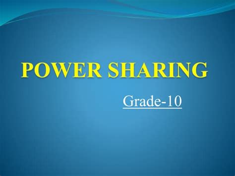 Power Sharing Class 10 Digraj Singh Rajput Sir Pdf