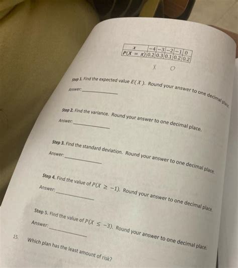 Solved Step 1 Find The Expected Value E X Round Your