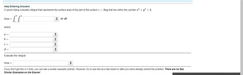 solved help entering answers 1 point setup a double
