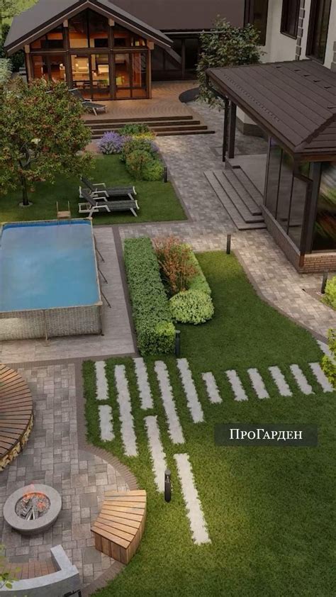 Ландшафтный дизайн участка 20 соток [video] Modern Garden Courtyard Gardens Design House