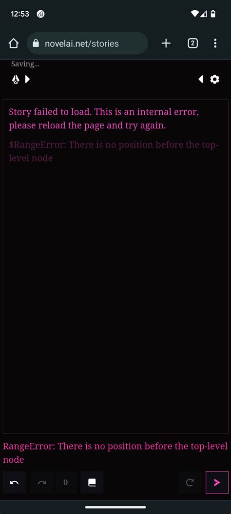Range Error Rnovelai