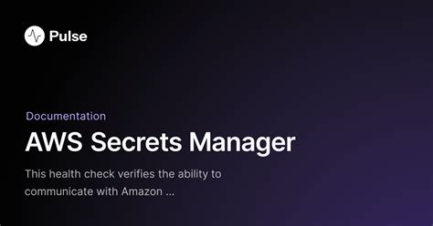 Aws Secrets Manager Aspnetcorepulse