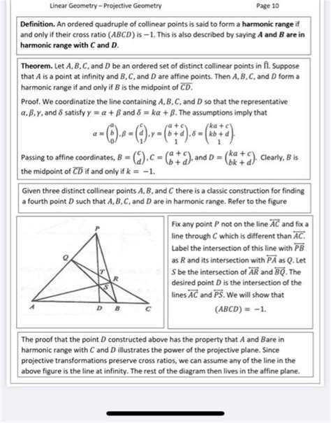 Solved A Line Let A B C And D Be Distinct Collinear Chegg