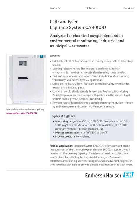 White Bod Cod Analyzers For Industrial At ₹ 451363 Piece In Pune Id