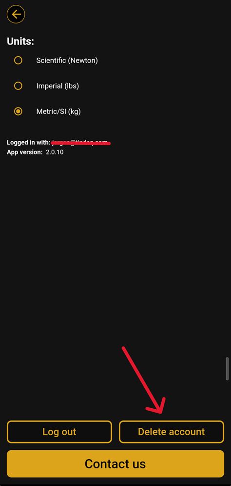 How To Delete Tindeq Progressor App Account Tindeq