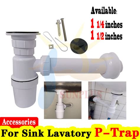 Pvc P Trap Set For Lavatory Plastic P Trap For Kitchen Sink Lazada Ph