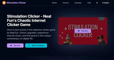 Stimulation Clicker Neal Funs Chaotic Internet Clicker Game