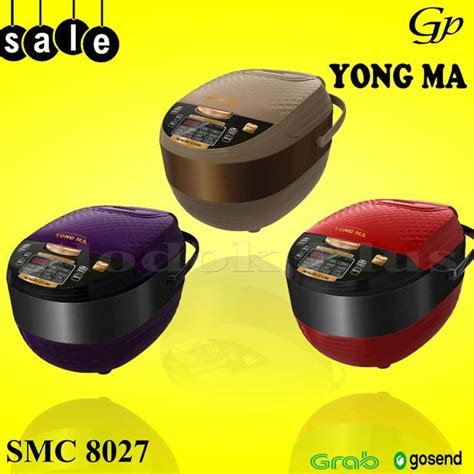 Jual Yong Ma Smc 8027 Magic Com Digital Rice Cooker 2 Liter Smc8027 Yongma Shopee Indonesia