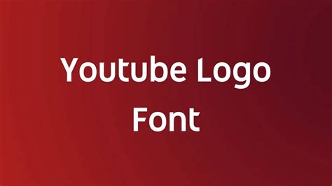 Youtube Logo Font Free Download