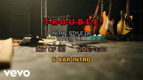 Travis Tritt T R O U B L E Karaoke Youtube