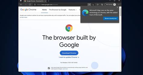 Microsofts New Windows Prompts Try To Stop People Downloading Chrome The Verge