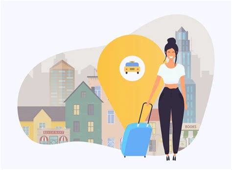 Ilustraciones De Stock De Mujer Viajando Dibujo Depositphotos