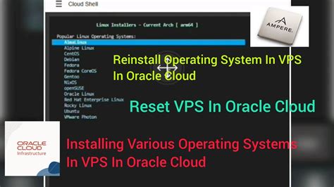 How To Install Reset And Reinstall Operating Systems On Oracle Cloud Vps Complete Guide Youtube