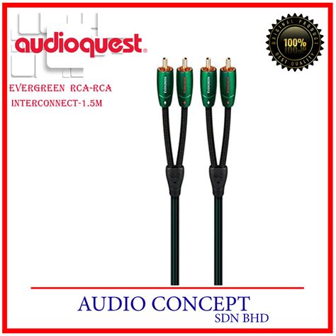 Audioquest Evergreen Rca Rca Cable 15meter Audio Concept