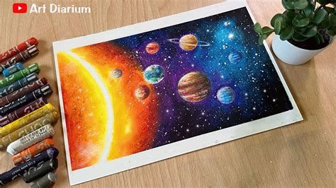 Solar System Drawing Minimalist