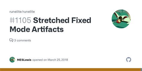 Stretched Fixed Mode Artifacts Issue Runelite Runelite GitHub