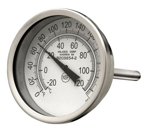 Analog Dial Thermometer Stem Length 2 12 In Grainger