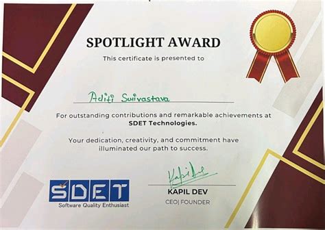 Aditi Srivastava On Linkedin Spotlight Sdet Sdettech Gratitude 16 Comments