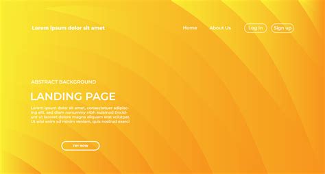 Landing Page Yellow Background Template Design Abstract Modern Website Background 10801672
