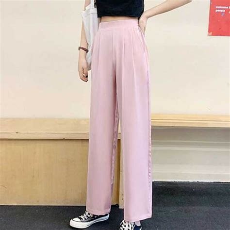 5컬러 파스텔 세미 와이드 밴딩 슬랙스 5컬러 투턱 통바지 여자 여성 봄 여름 데일리