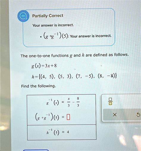 Partially Correct Your Answer Is Incorrect Gg 15 Your Answer