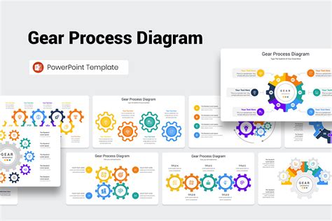 Gear Process Diagram PowerPoint Template Nulivo Market