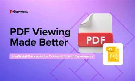 enhancing pdf viewing experience with javascript packages geekyants