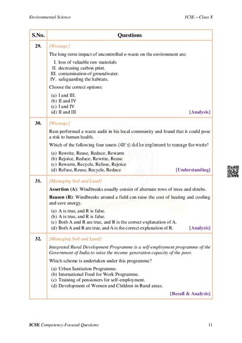 Icse Competency Based Questions Evs Class 10 Competency Practice Questions Aglasem Icse Competency Based Questions Evs Class 10 Competency Practice Questions Aglasem