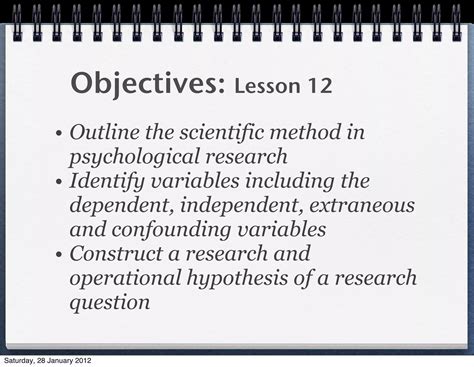 Research Methods Variables And Hypothesis Pdf