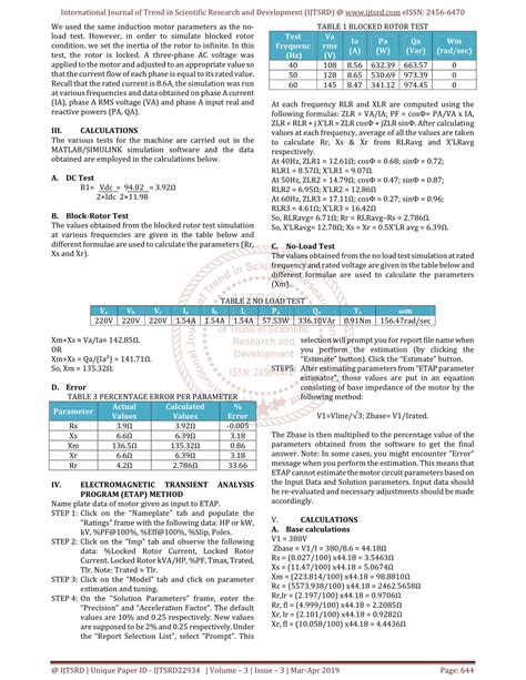 Ppt Identifying Three Phase Induction Motor Equivalent Circuit Parameters From Nameplate Data
