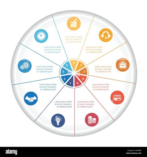 Infographic Pie Chart Options Stock Vector Image Art Alamy