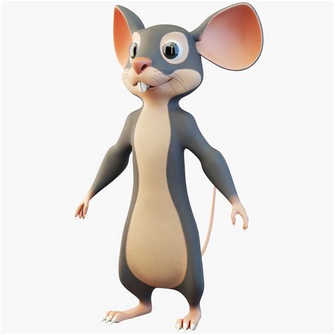 Cartoon Mouse Character Model Turbosquid 2102060