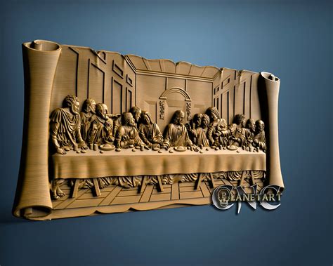 The Last Supper 3d Stl Model 4861 Cnc Planet Art