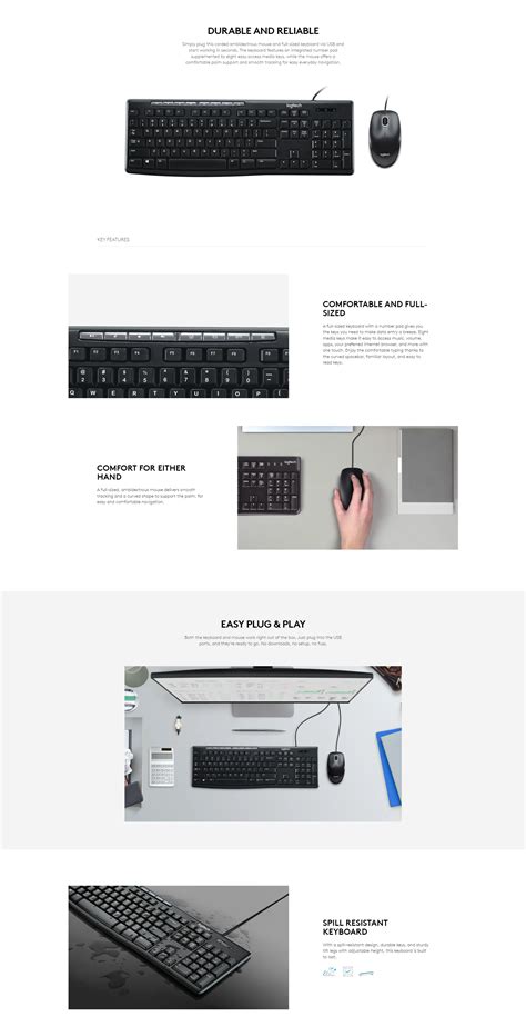 Logitech Mk200 Media Usb Keyboard And Mouse Combo Pc Express