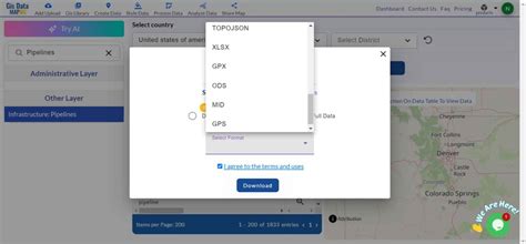 Download Pipeline Data In Shapefile Kml Tiff 15 Gis Format Filter And Download