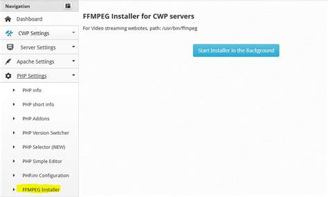 Unlock Multimedia Power Installing Ffmpeg In Cwp