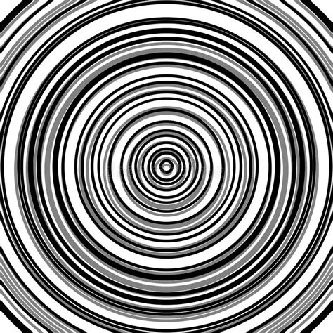 Circular Ripple Pattern Concentric Circles Rings Abstract Geom Stock Vector Illustration Of