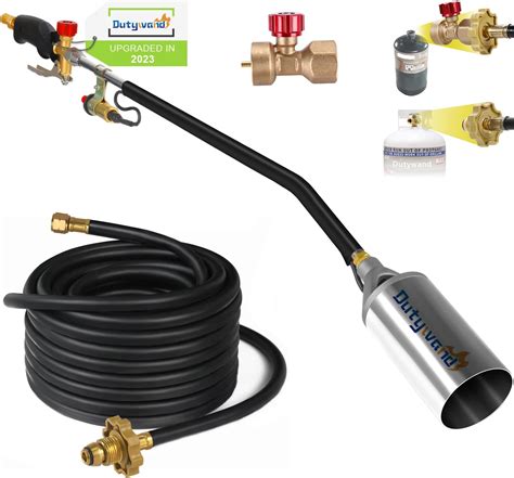 Amazon Com Dutywand Propane Torch Weed Burner Kit Weed Torch W Lb Propane Tank Adapter
