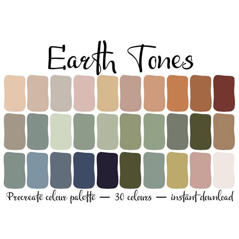 Earth Tone Color Palette Hex Color Palette Colour Schemes Pantone